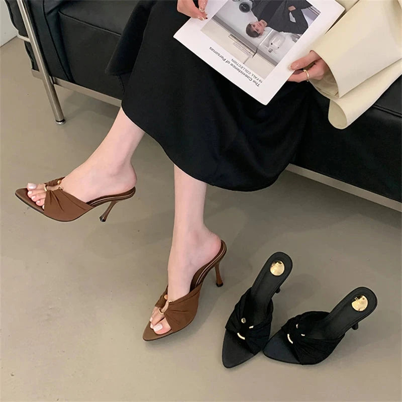 Aureth – Elegant Thin High-Heel Sandals – Blue Wolf Store