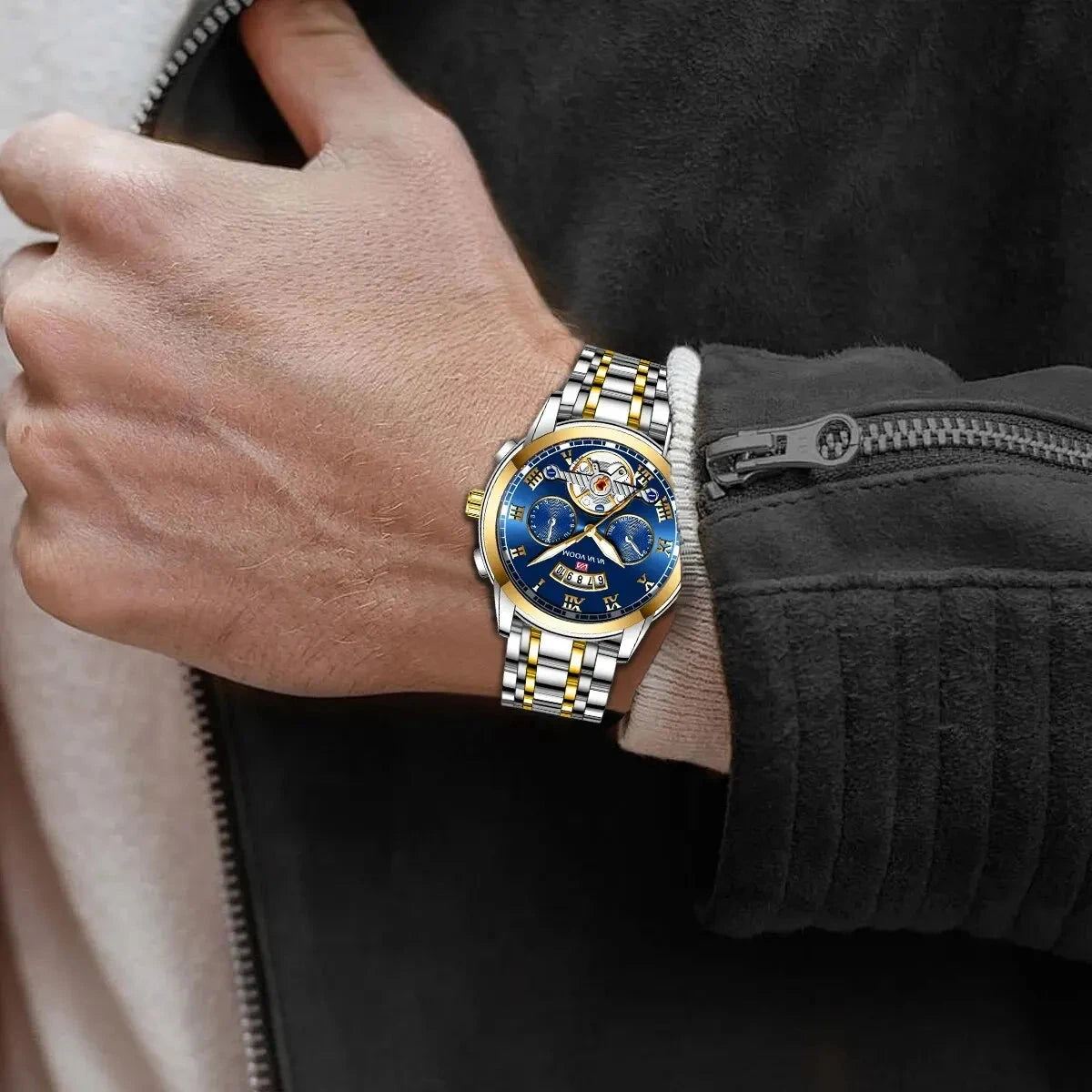 Barrett – Men’s Elegant Luxury Watch – Blue Wolf Store